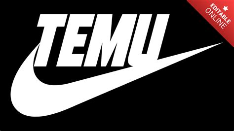 Temu Шрифт Nike Генератор текстовых эффектов