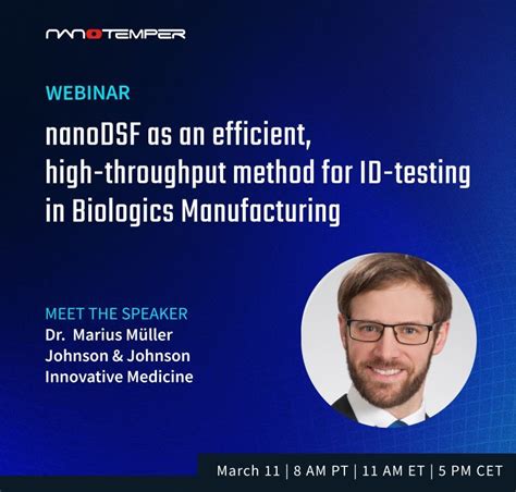 Nanodsf As An Efficient High Throughput Method For Id Testing In… Nanotemper Technologies