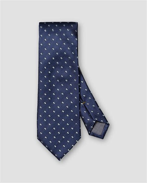 Pin Dot Woven Silk Tie Eton