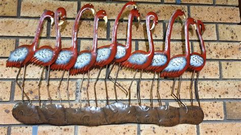 Large Flamingo Metal Wall Art Savvy Shopper Online