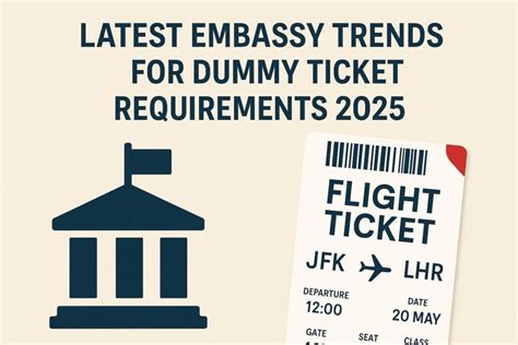 Embassy Trends For Dummy Ticket Requirements 2025