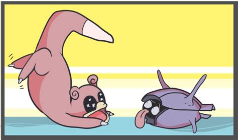 Slowpoke Meets Shellder For The First Time By Kingtankone On Deviantart