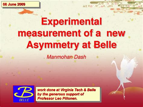 Ppt Experimental Measurement Of A New Asymmetry At Belle Powerpoint