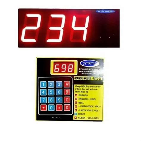 Token Display System Digital Token Display Systems WIRELESS Manufacturer From Mumbai