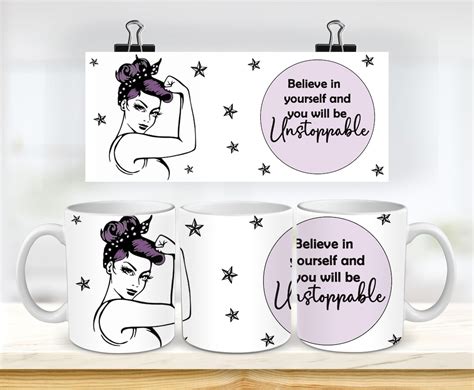 11 And 15 Oz Unstoppable  11oz Mug Wrap For Sublimation Sublimation