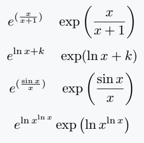 How To Write Exponential Functions In LaTeX