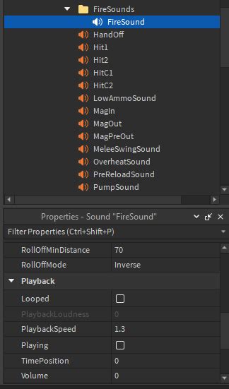 Fe Gun Kit Is It Possible To Make Fire Sound Loop Scripting