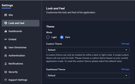 Look And Feel Settings For Dashboards And Apps Cloud Bold Bi Docs