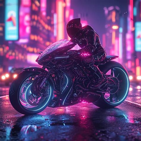Premium Photo Person Riding Motorcycle On City Street