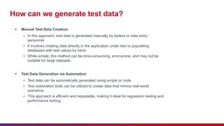 Techniques For Effective Test Data Management In Test Automation Pptx