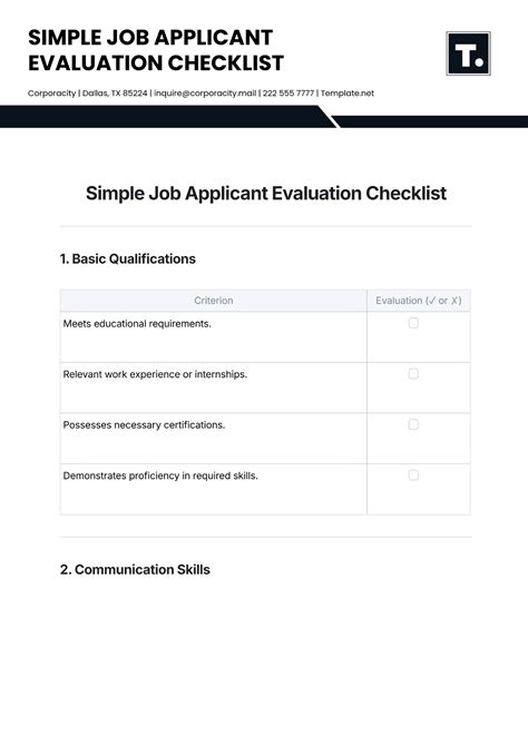 Free Evaluation Templates Editable And Printable