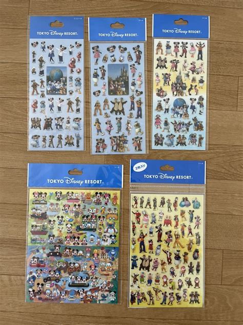 【未使用 （詳細）】ディズニー シール ステッカー 実写 Tdr Tds Tdl ミッキー ディズニーランド ディズニーシー ミニー チップ