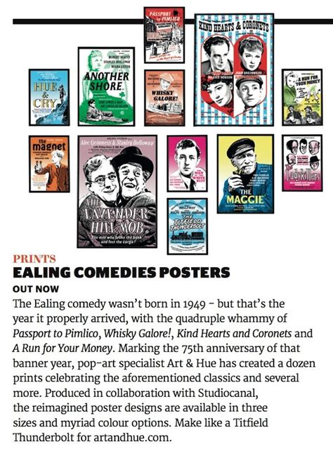 Total Film Magazine Ealing Comedies Posters Art And Hue