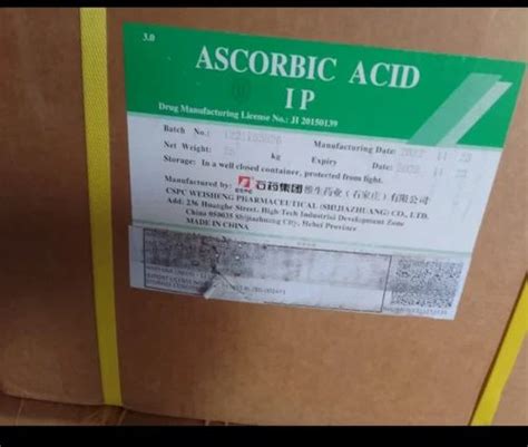Vitamin C Plain Ascorbic Acid Powder Grade Standard Ip At Rs 380 Kg In Pithapuram