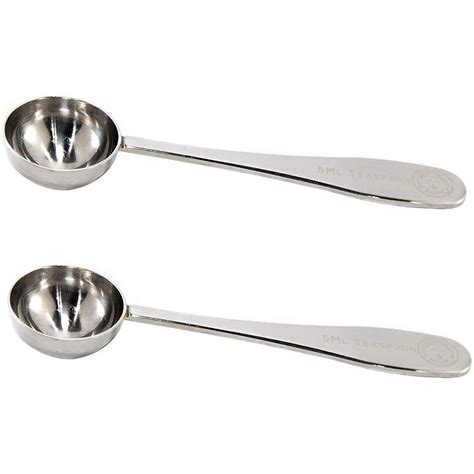 Teaspoon 5 Ml Set Of 2 Polished Stainless Steel Honey Bear Kitchen