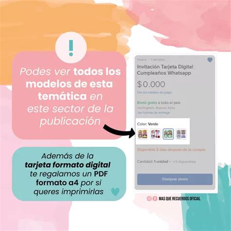 Invitación Tarjeta Digital Fede Vigevani Cumpleaños Whatsapp En Venta