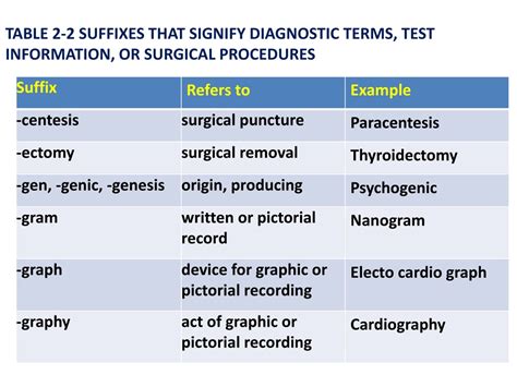 Ppt Analyzing Medical Terminology Roots Prefixes And Suffixes