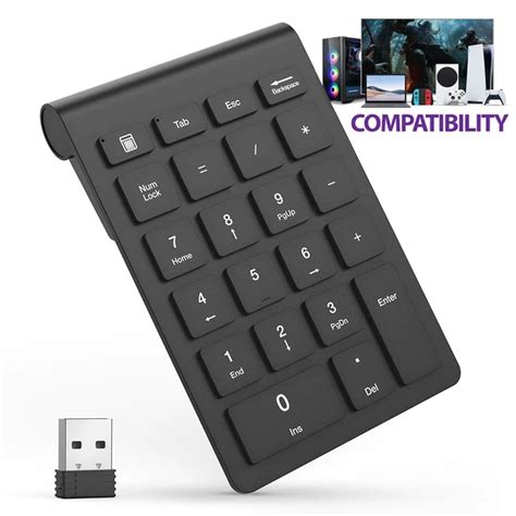 Tbest Usb Numeric Keypad Mini Number Pad Numpad Keys Off