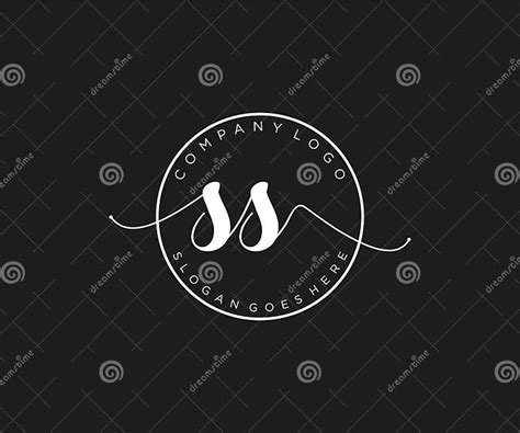 Initial Ss Feminine Logo Beauty Monogram And Elegant Logo Design