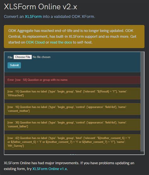 Error Seen While Collecting Data Form Building Kobotoolbox Community Forum