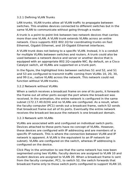 Vlan Trunking Pdf Computer Network Network Switch