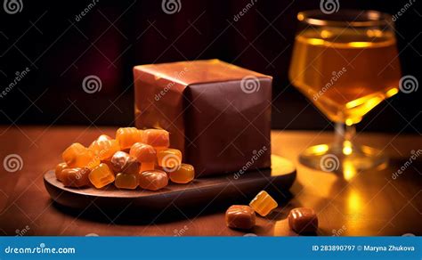 Sweets With Liquor And Alcohol In The Filling Chocolate Icing For