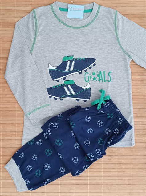 Pijama Largo Algodón 7 A 16 Años Lencería Eva Díaz