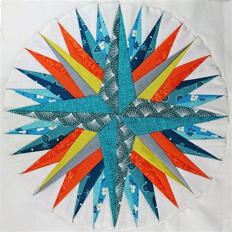 Mariners Compass Quilt Pattern Etsy
