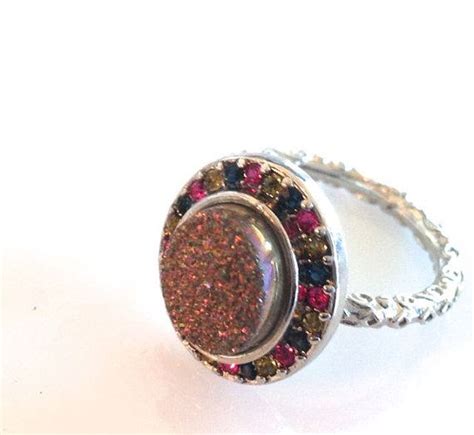 Dara Ettinger Beth Druzy Ring In Firefly By Daraettinger Druzy Ring