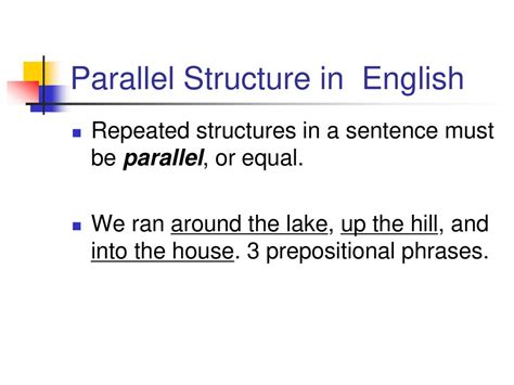 Parallel Structure Ppt Download
