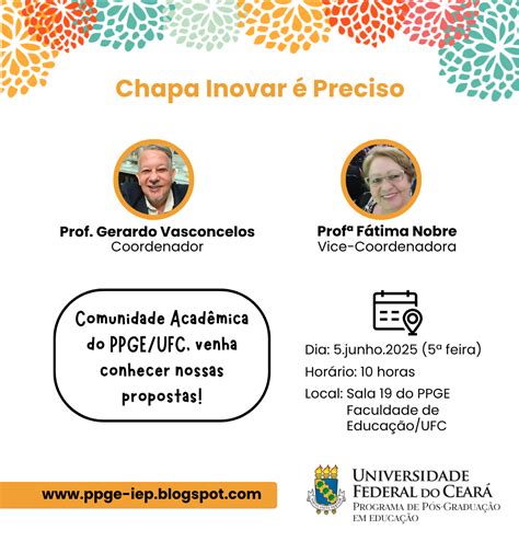 Os Componentes Da Chapa ‘inovar é Preciso Convidam A Comunidade