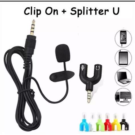 Jual Mic Clip On Spliter Hp Shopee Indonesia