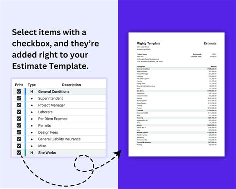 Construction Bid And Estimate Planner Professional Spreadsheet Template