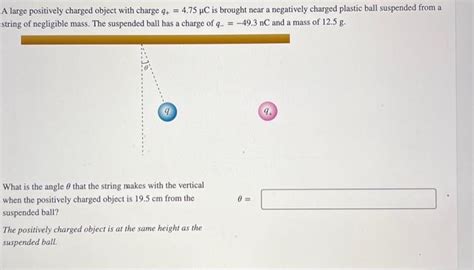 Solved A Large Positively Charged Object With Charge Chegg