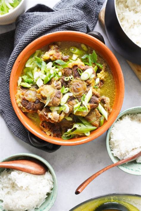 Simple Homemade Oxtail Soup Peanutswirls
