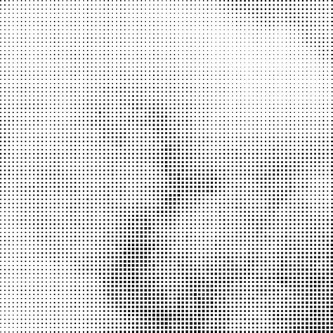 Dotted Halftone Pattern On White With Grunge Overlay Vector Banner