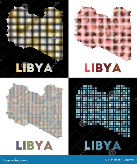 Mapa de libia ilustración del vector Ilustración de recorrido