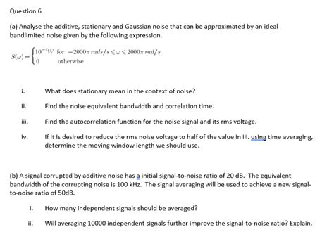 Solved Question A Analyse The Additive Stationary And Chegg