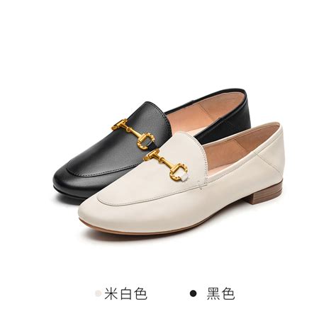 莱尔斯丹2023春夏新款真皮一脚蹬软底羊皮乐福鞋平底单鞋女08002 虎窝淘
