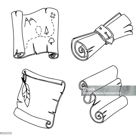 고대 종이 양피지 두루마리 고대 원고 작성된 고대 문서 편지 메시지 페이지 양피지 또는 종교 기도 역사적인 찢어진 종이 벡터 일러스트 레이 션 0명에 대한 스톡 벡터 아트