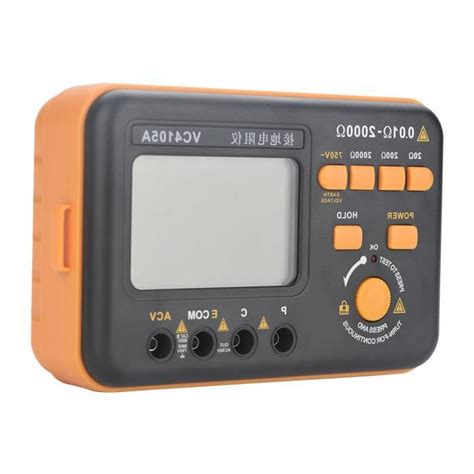 VC4105A Mesureur de résistance au sol numérique avec écran LCD mesure