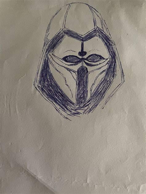 My 1st Attempt At Sketching Noob Saibot How Is It Should I Complete It Is It Coming Out