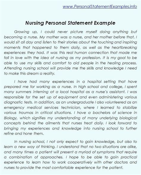43 Professional Statement Examples Internship Samplecoverletter