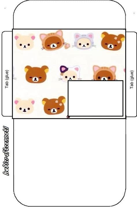 Cute Printable Cute Envelope Pattern