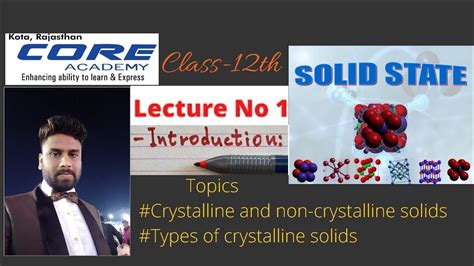 Class 12thjee Mainsneetsolid Statel 1by Jp Youtube