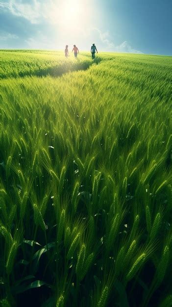 Premium Ai Image Green Grass In The Sun