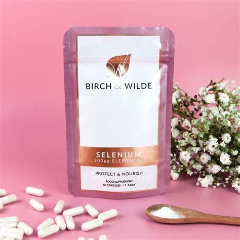 Pure Selenium Capsules For Hair And Nails Uk Made By Birch And Wilde