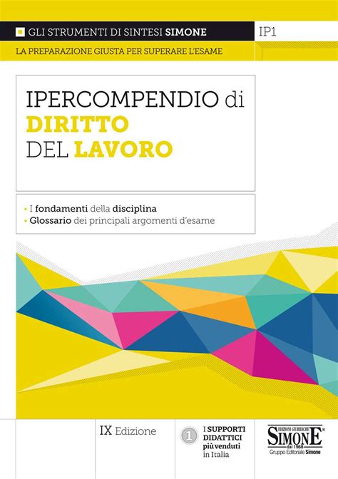 Compendio Di Diritto Del Lavoro 12 Edizioni Simone