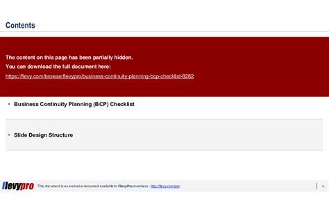 Ppt Business Continuity Planning Bcp Checklist 21 Slide Ppt
