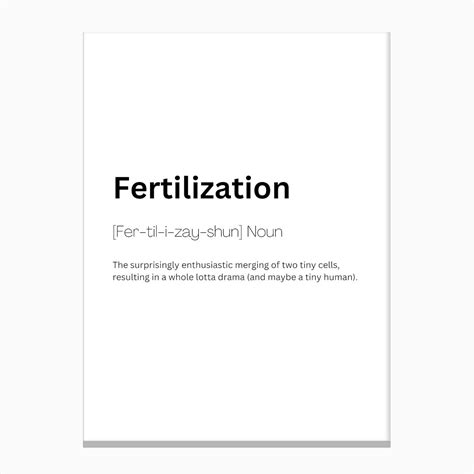 Fertilization Definition Meaning Canvas Print By Kaigozen Fy